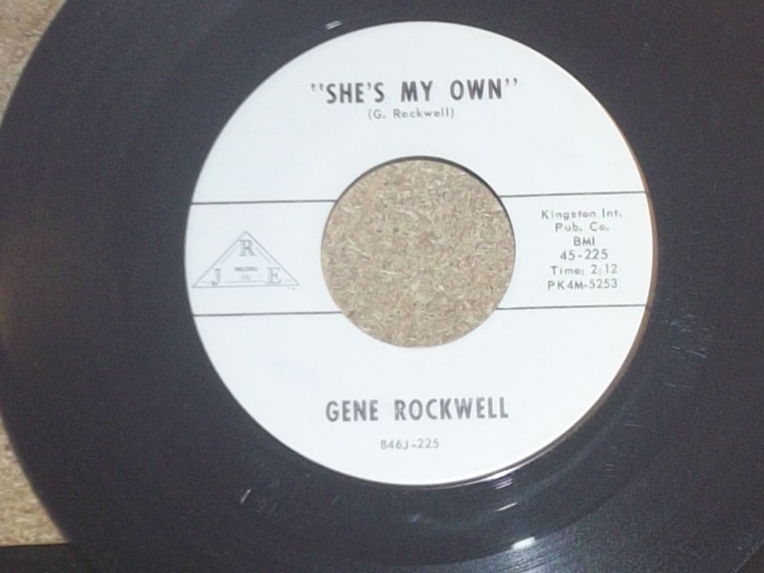 Gene Rockwell She's My Own / Hello Woman Vinyl Rockabilly 45 Rpm Record ...