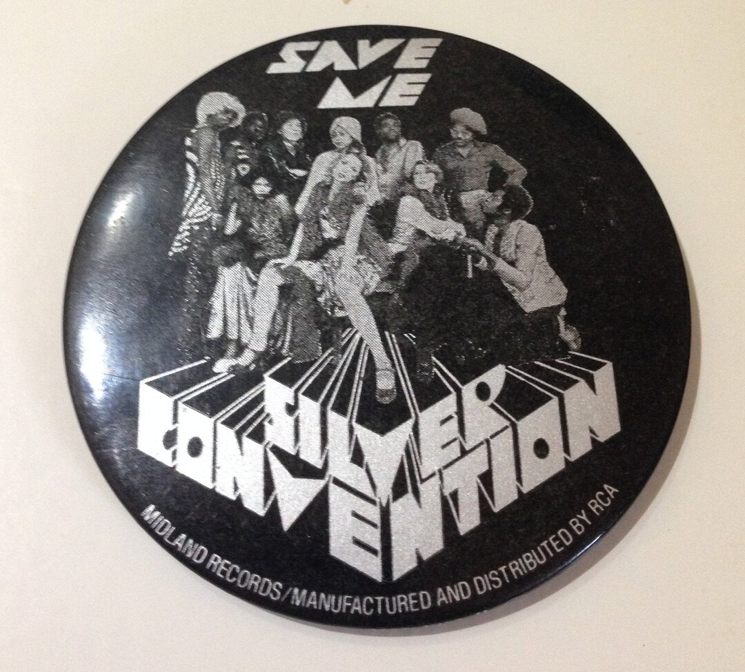 Vintage 1970's Silver Convention Save Me Pinback Button - Etsy