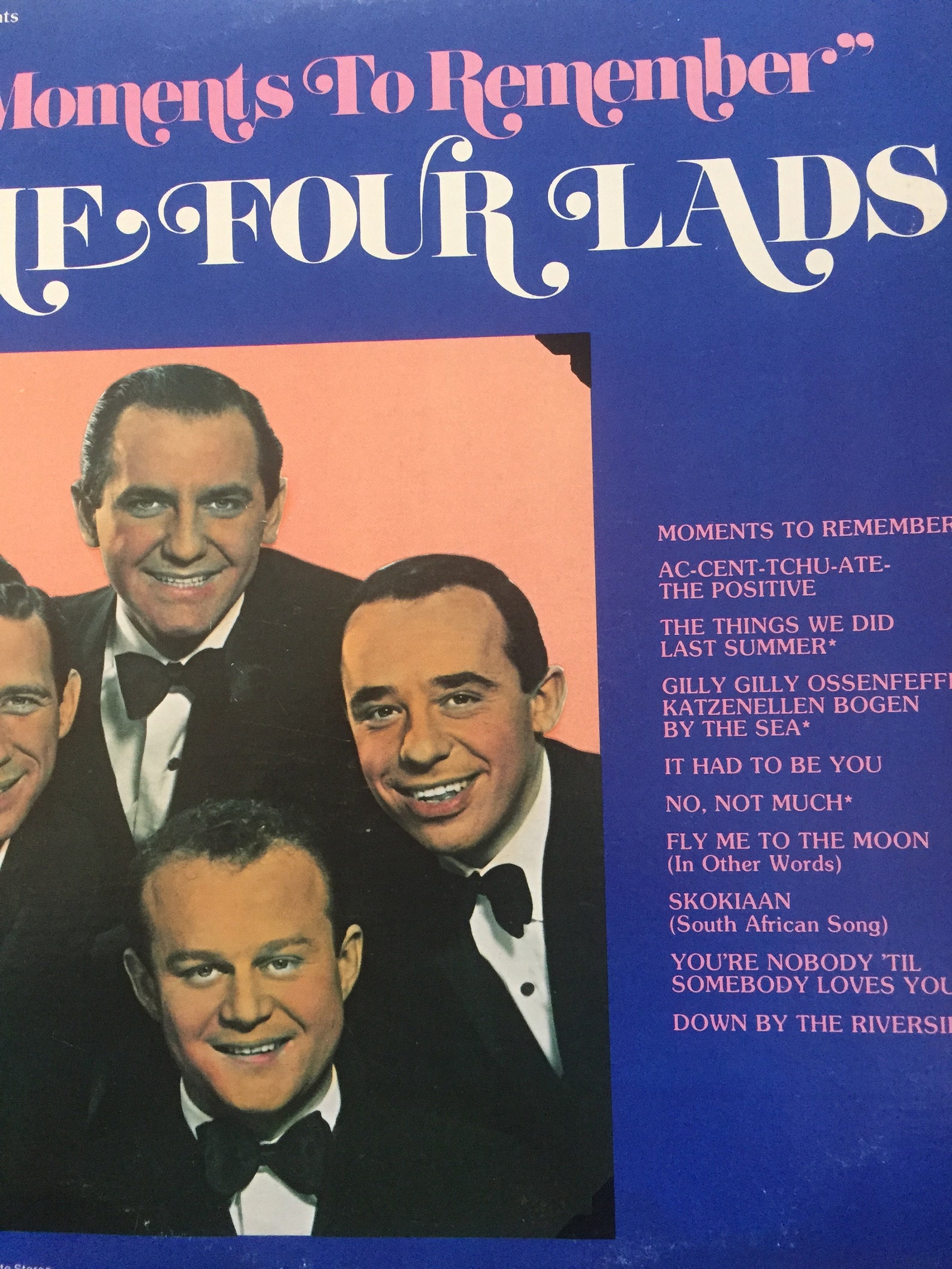 The Four Lads Moments to Remember Vinyl Pop 2 Record Album Set - Etsy
