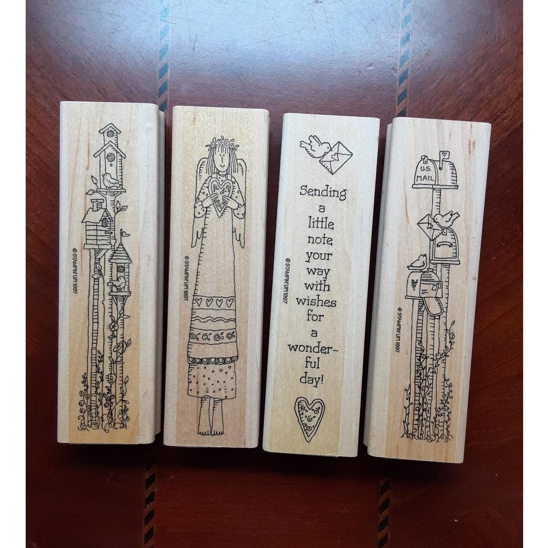 Stampin' up Rubber Wood Stamps Not so Short Notes 1997 - Etsy