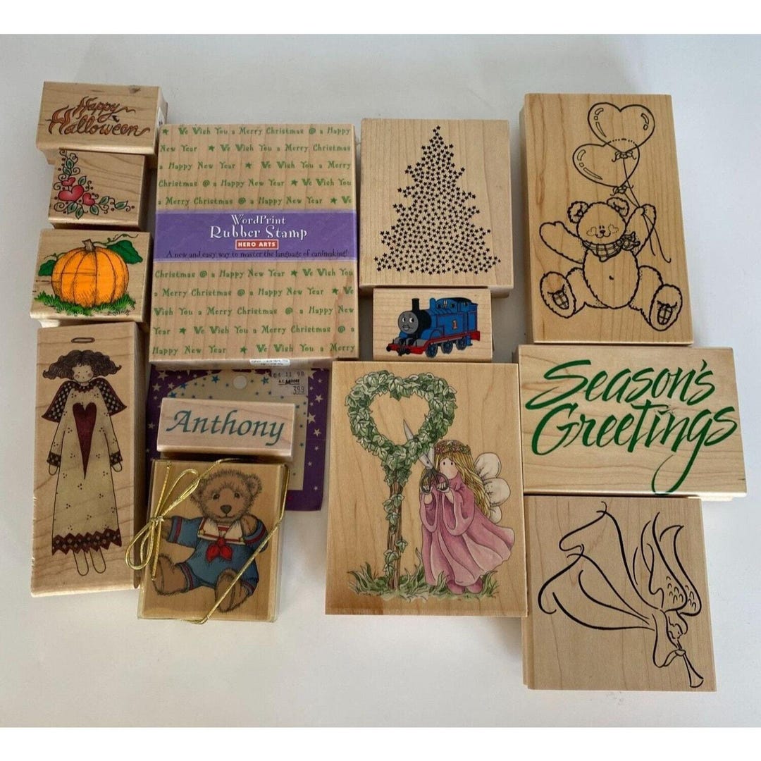 Assorted Rubber Stamps - Etsy