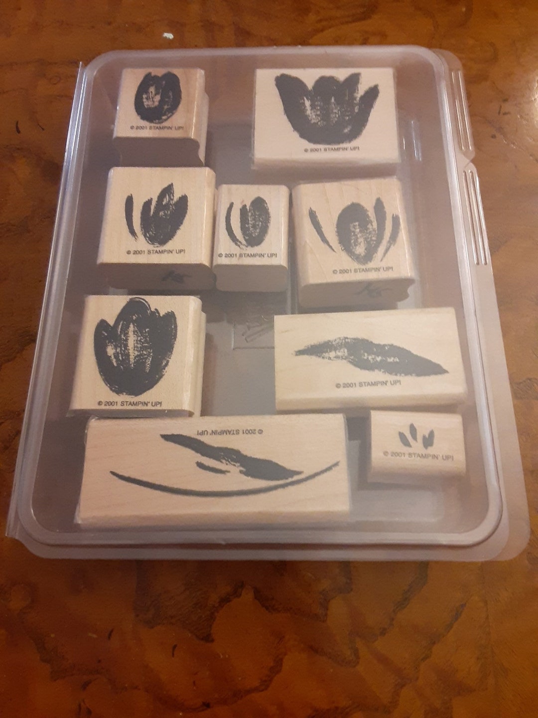 Stampin' up Rubber Wood Stamp Terrific Tulips 2001 - Etsy
