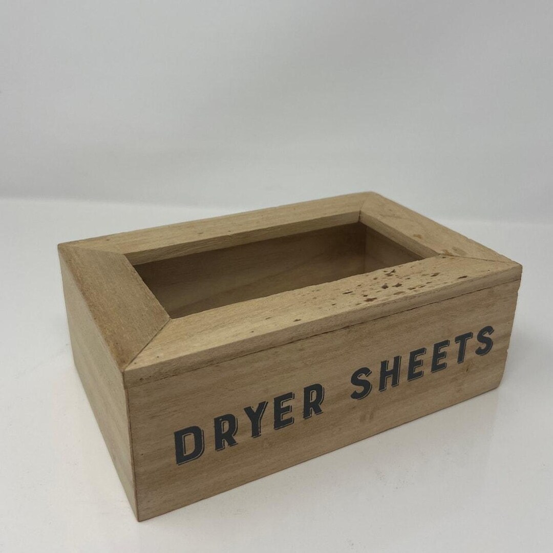 Wooden Dryer Sheet Container Dispenser Box Organization Storage - Etsy