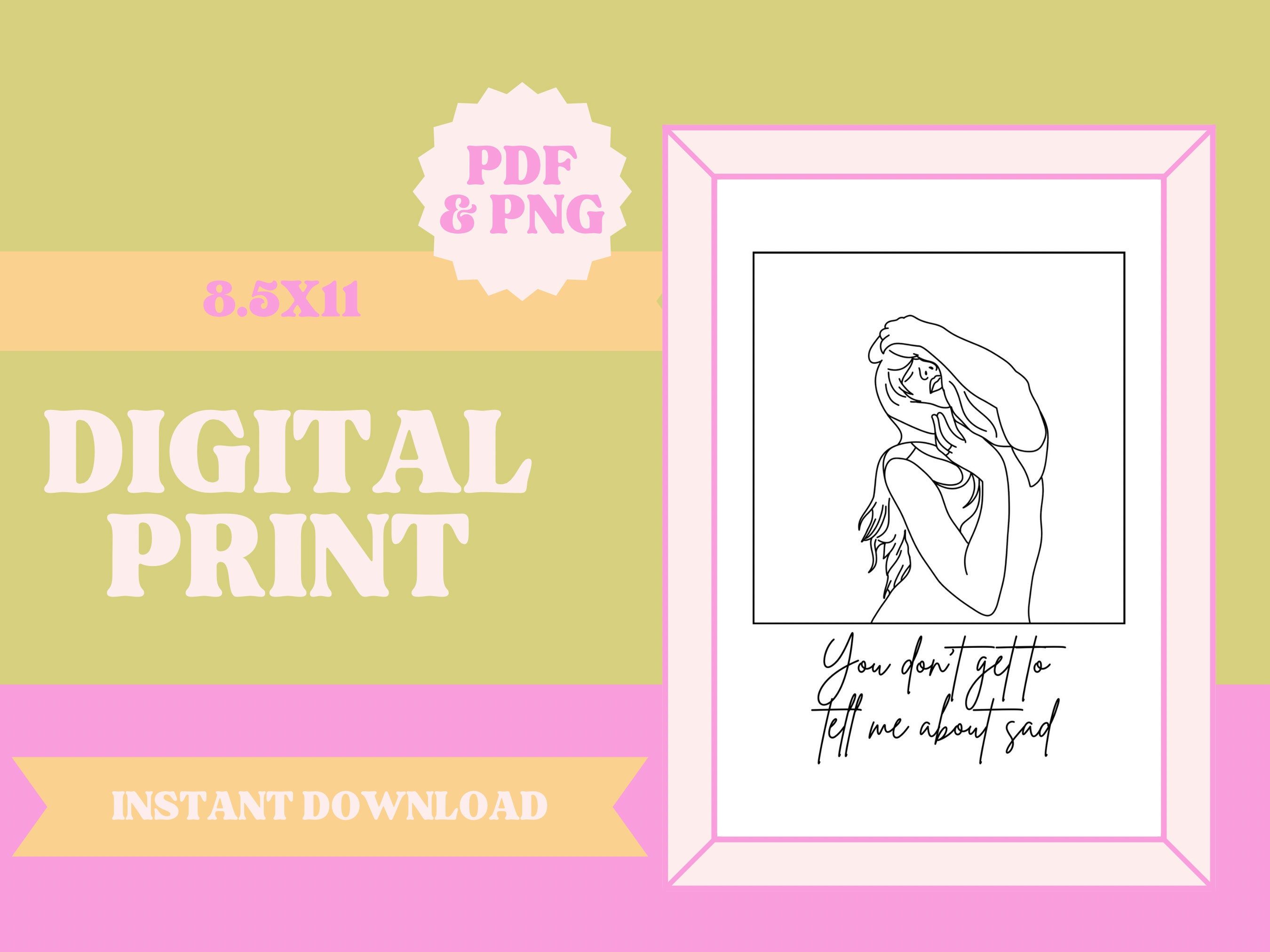 Taylor Swift TTPD Inspired Digital Prints - Etsy