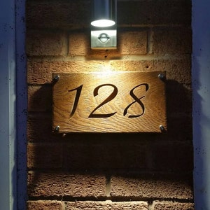Hand Made Oak House Number - Etsy