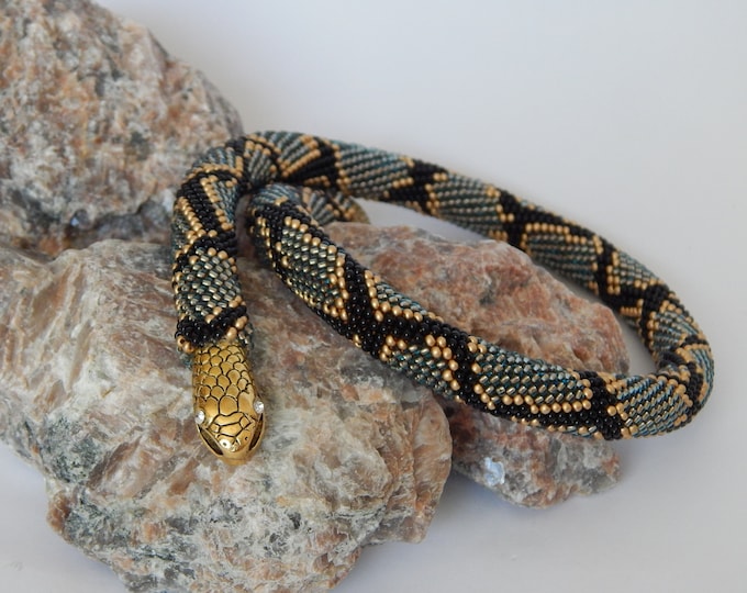 Snake Necklace Serpent Necklace Snake Choker Gift for Women Python ...