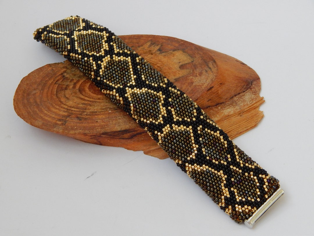 PDF Pattern for Snake Seed Bead Crochet Handmade Beadwork Crafter Gift ...