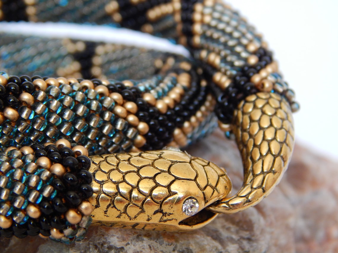 Snake necklace Serpent necklace Snake choker Gift for women | Etsy