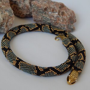 Snake Necklace Serpent Necklace Snake Choker Gift for Women Python ...