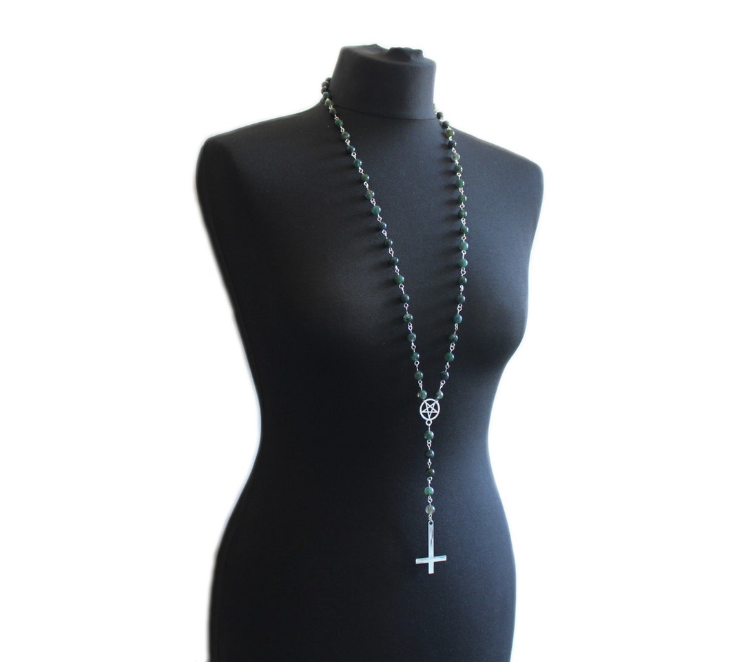 Popular Anti Christ Rosary With Inverted Cross and Pentagram Station ...