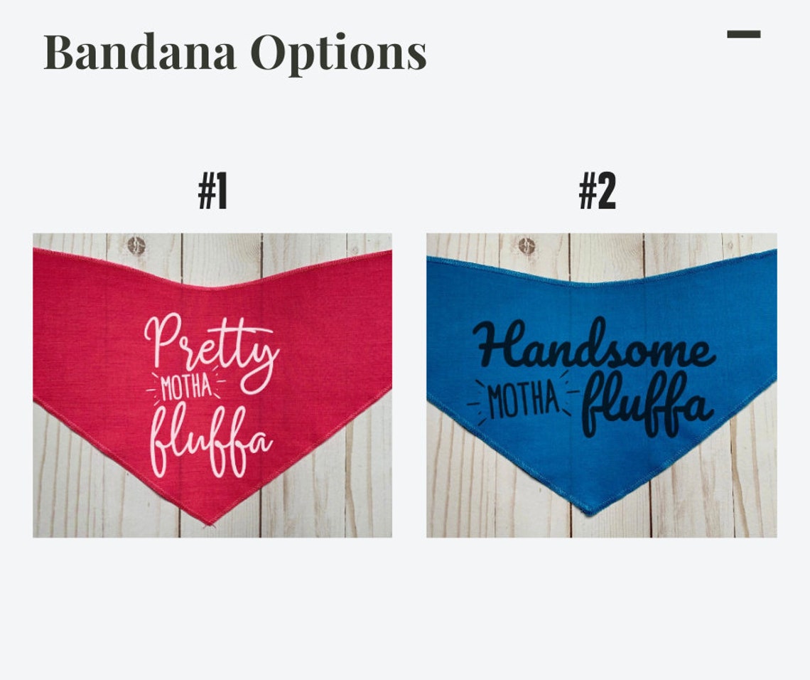 Pretty & Handsome Motha Fluffa Dog Bandana Pretty Motha | Etsy