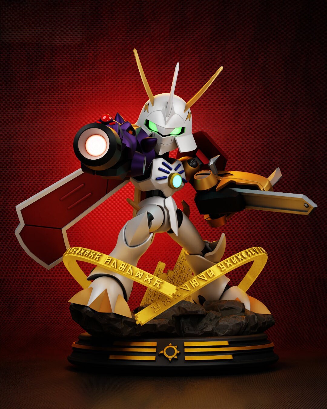 Medabot Digimon Robotic Warrior STL File for 3D Printing, Futuristic ...
