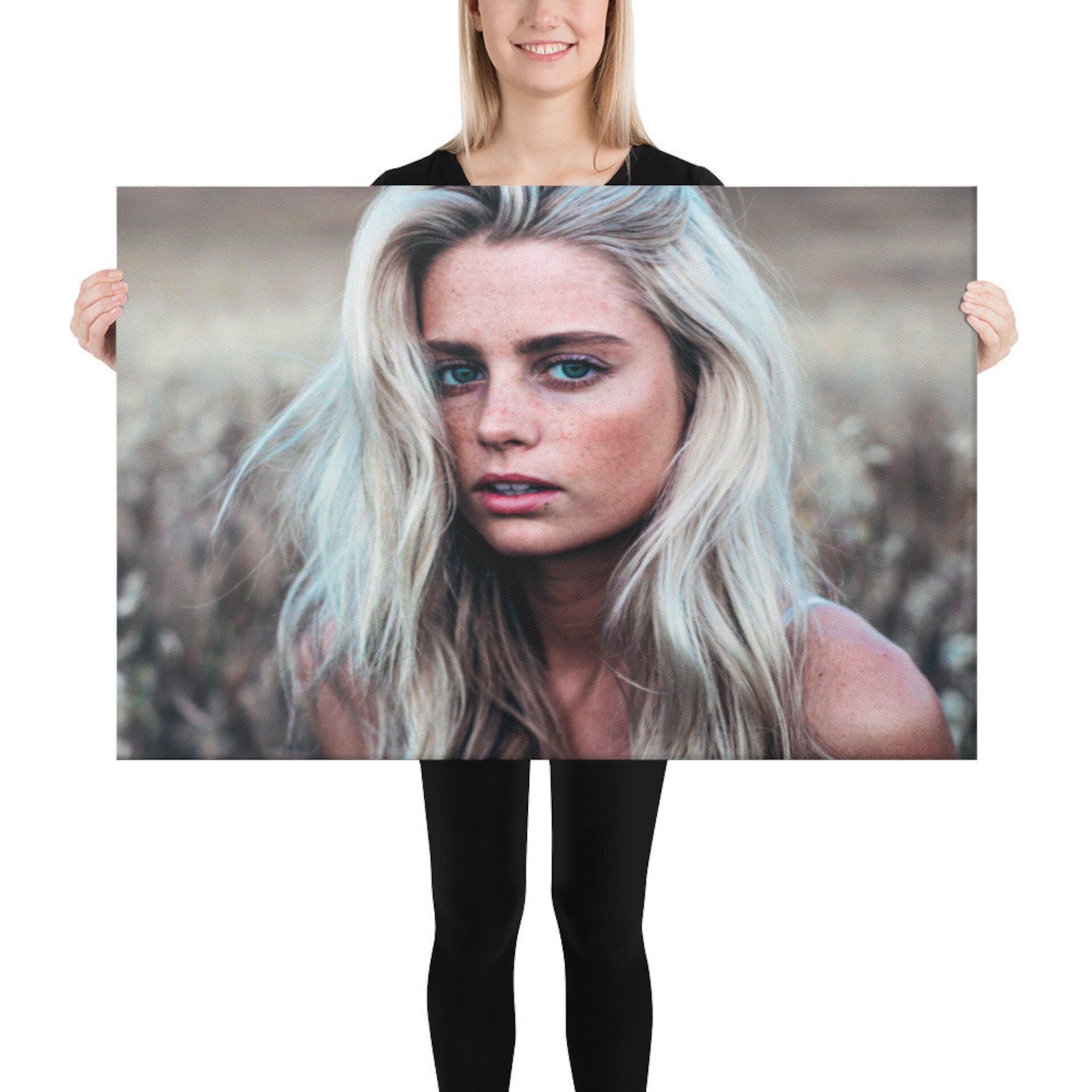 Young Beautiful Lady Nude Blonde Woman Nude Blonde Girl Etsy