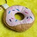 Felt Donut Keychain, Donut Keychain, Felt Keychain - Etsy