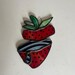 Psychedelic Trippy Strawberry Stained Glass Suncatcher - Etsy