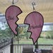 Best Friends Half Hearts Stained Glass Handmade Bffs - Etsy