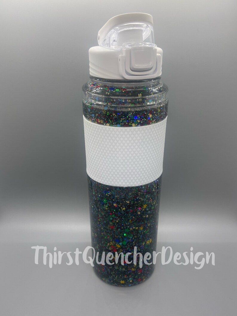 Autism Awareness Snow Globe Water Bottle: Glitter Tumbler - Etsy