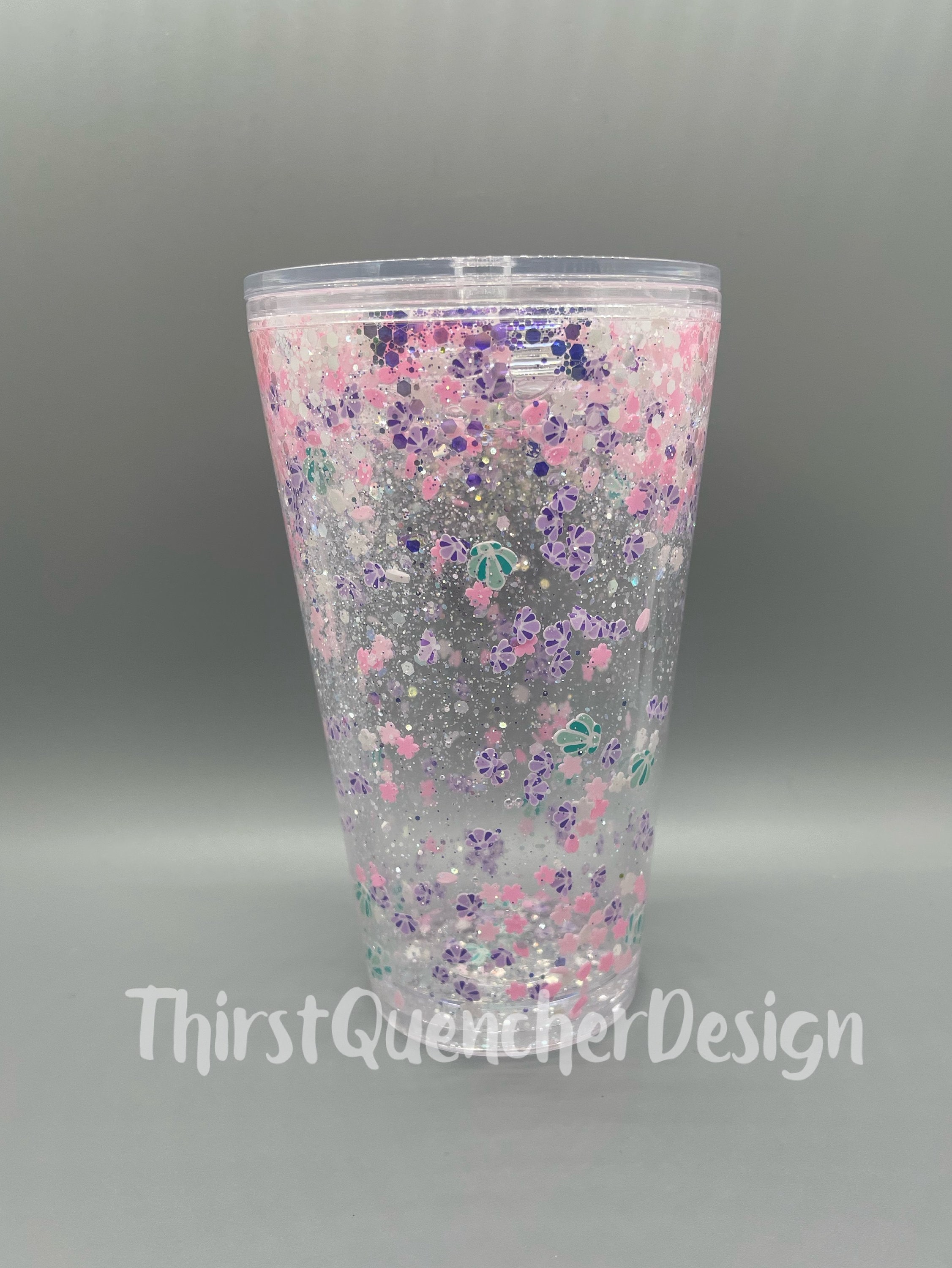 Custom Snow Globe Tumbler: Glitter Acrylic Double Walled Tumbler - Etsy