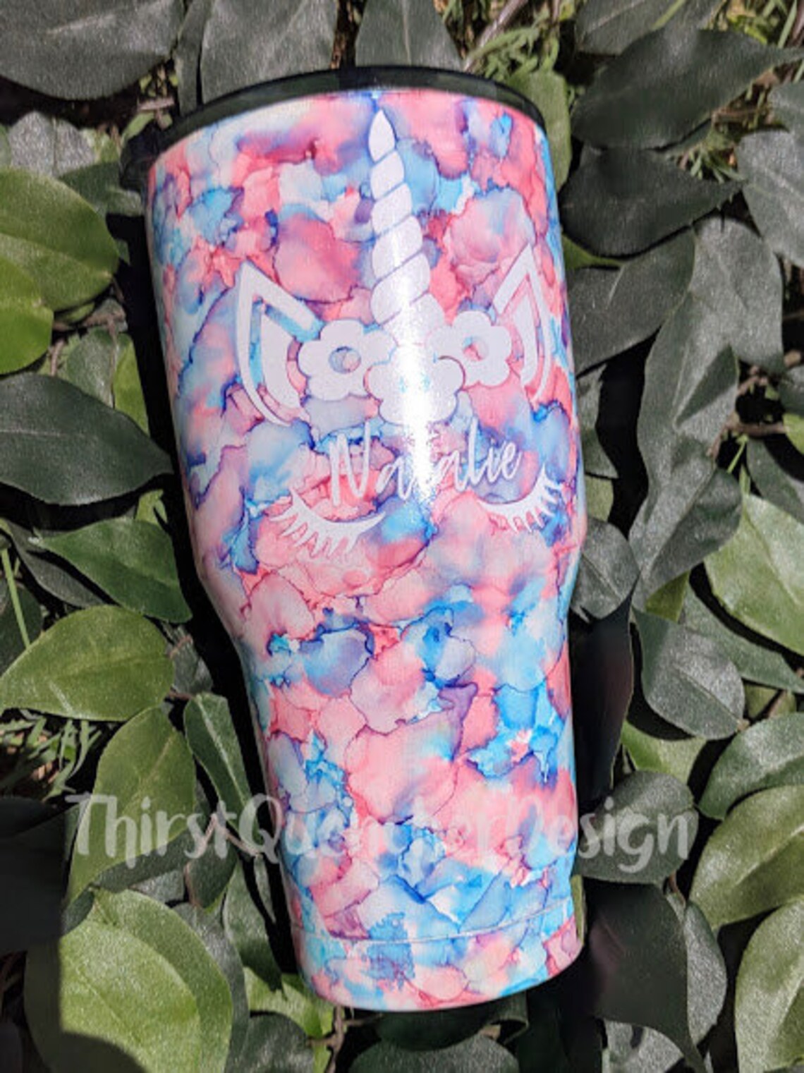Alcohol Ink Unicorn Yeti Unicorn Tumbler Two Tone Tumbler Etsy