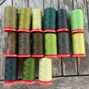 Genziana Wool Thread 25 Color Bobbin Set for Wool Applique - Etsy