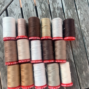 Genziana Wool Thread 25 Color Bobbin Set for Wool Applique - Etsy