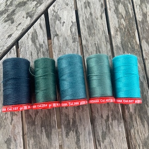 Genziana Wool Thread 25 Color Bobbin Set for Wool Applique - Etsy