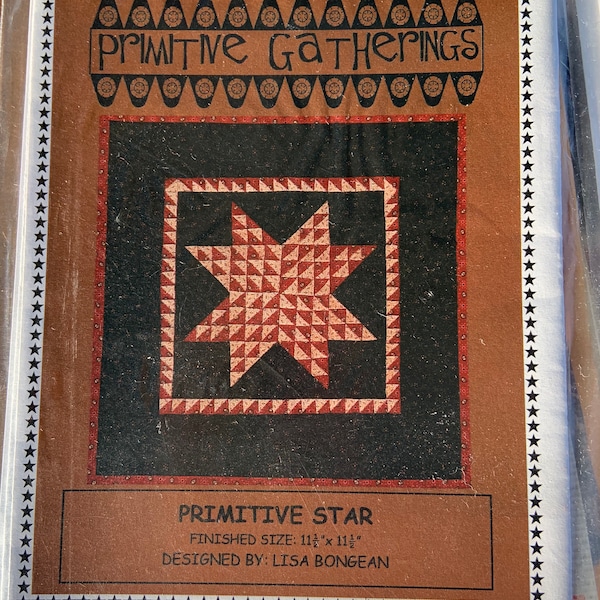 Primitive Star Quilt - Etsy