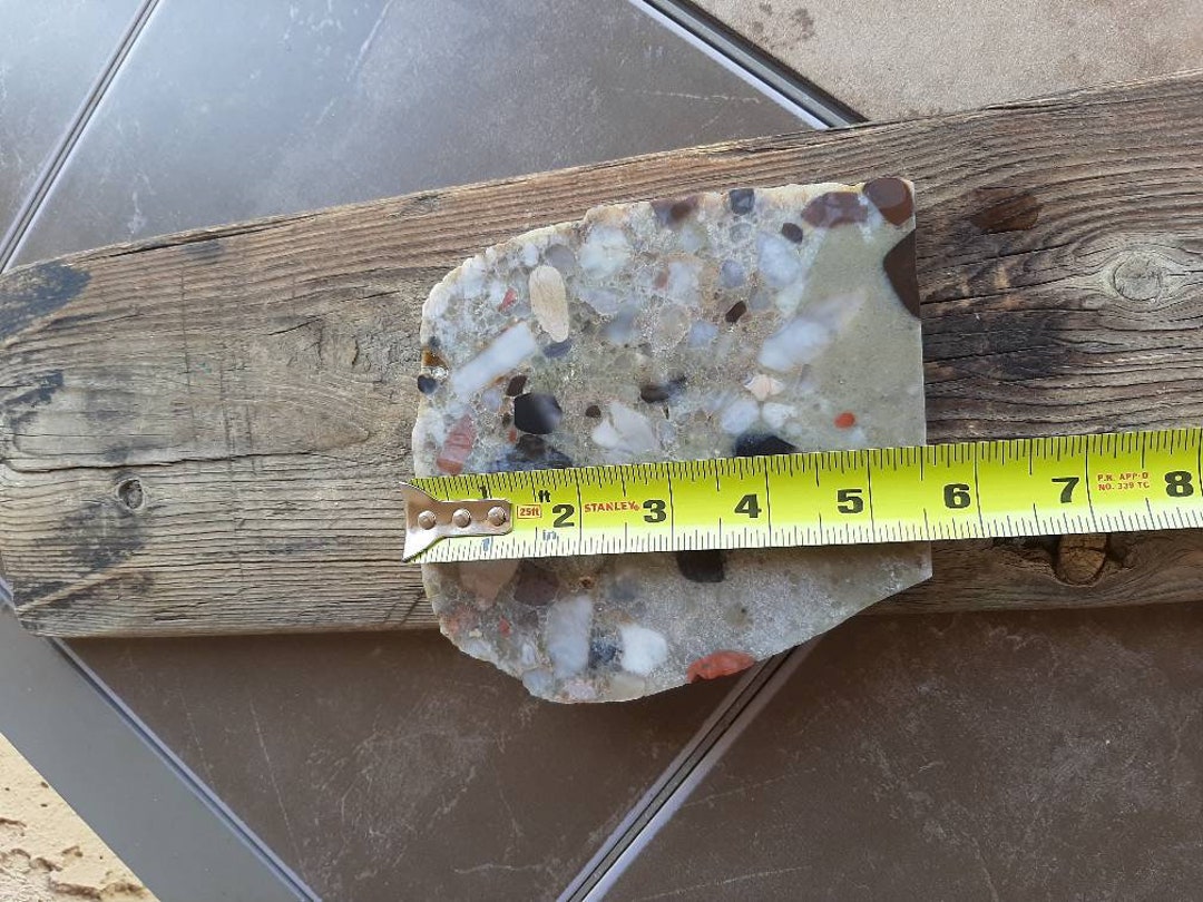 Michigan Pudding Stone Slab: Lapidary Cabbing Material, Rough ...