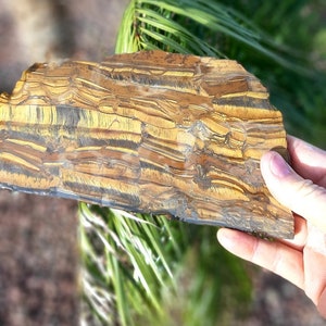 Gorgeous Tigers Eye Slab, Rock Slab, Cabbing Material, Raw Rock ...