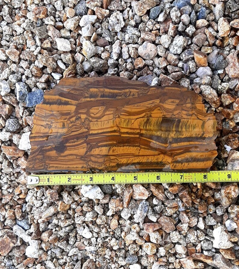 Gorgeous Tigers Eye Slab, Rock Slab, Cabbing Material, Raw Rock ...