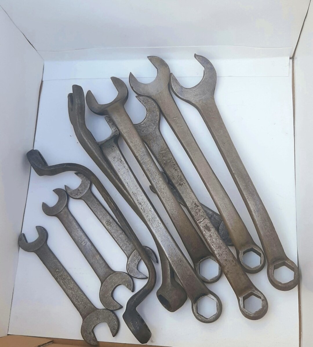 Antique Tools, Set of 11 Different Ford Wrenches, Old Tools, Cool Steel ...
