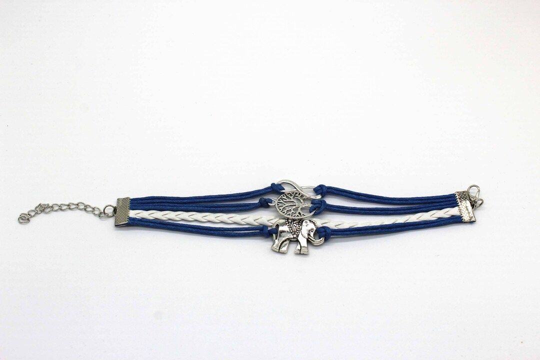 Elephant, Tree of Life Family Tree, Infinity Braided Bracelet - Etsy