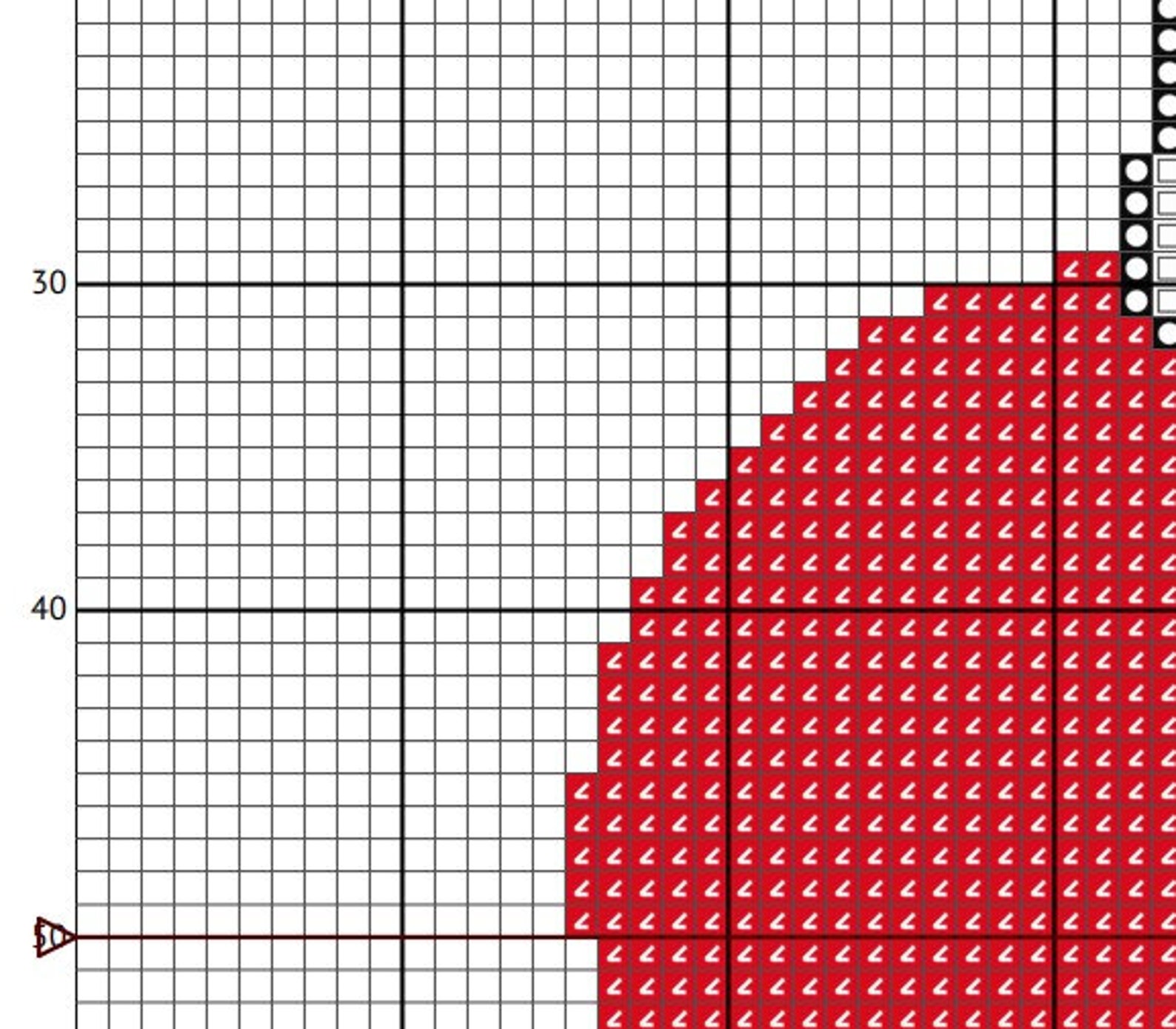 Sleepy Snoopey Inspired Big Red Heart Valentine's Day Cross Stitch ...