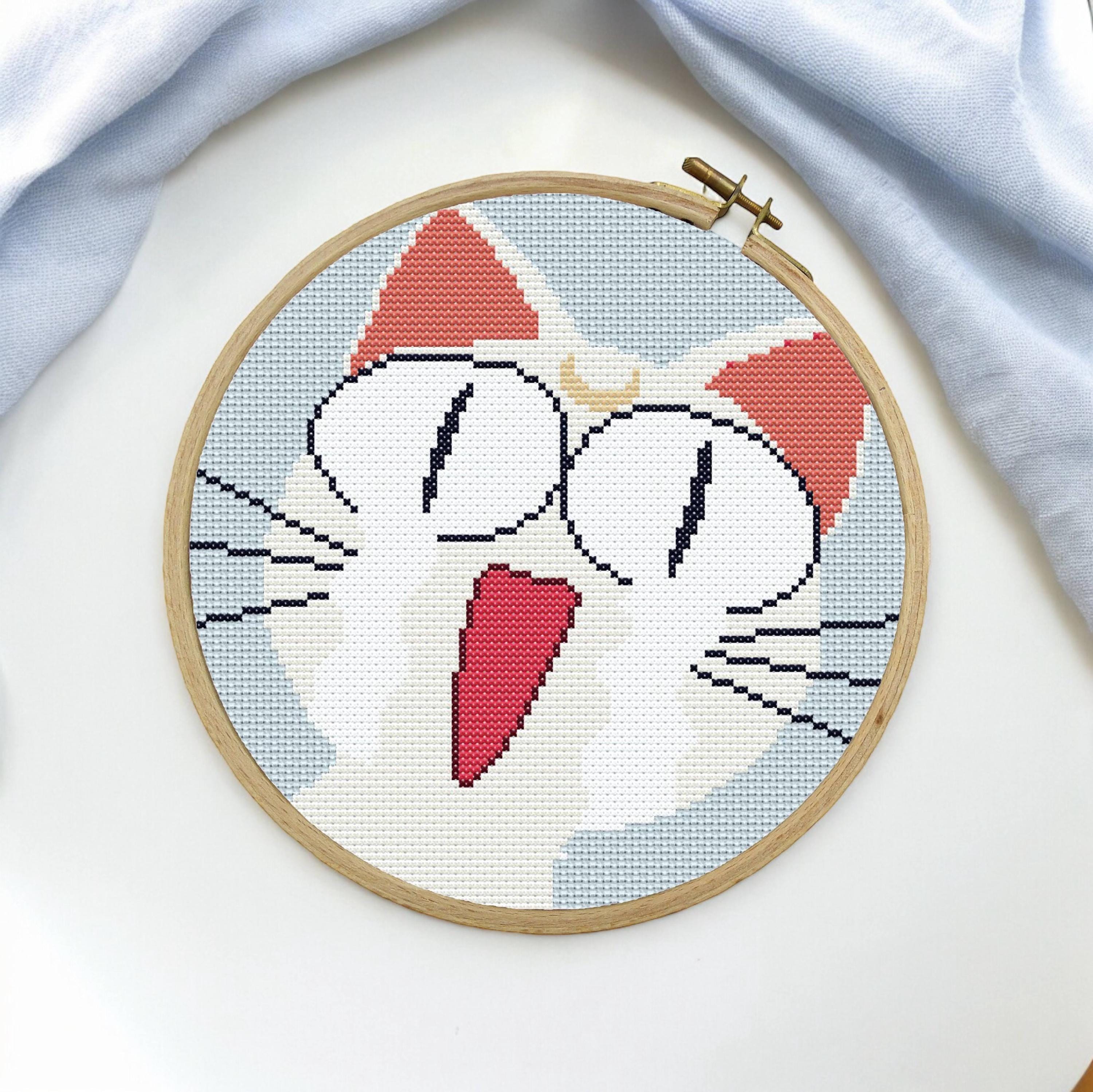Crying Artemis White Cat Meme Small Cross Stitch Pattern PDF ONLY Mini ...