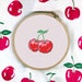 Cherry Pixel Art Mini Cross Stitch Pattern PDF ONLY - Embroidery ...