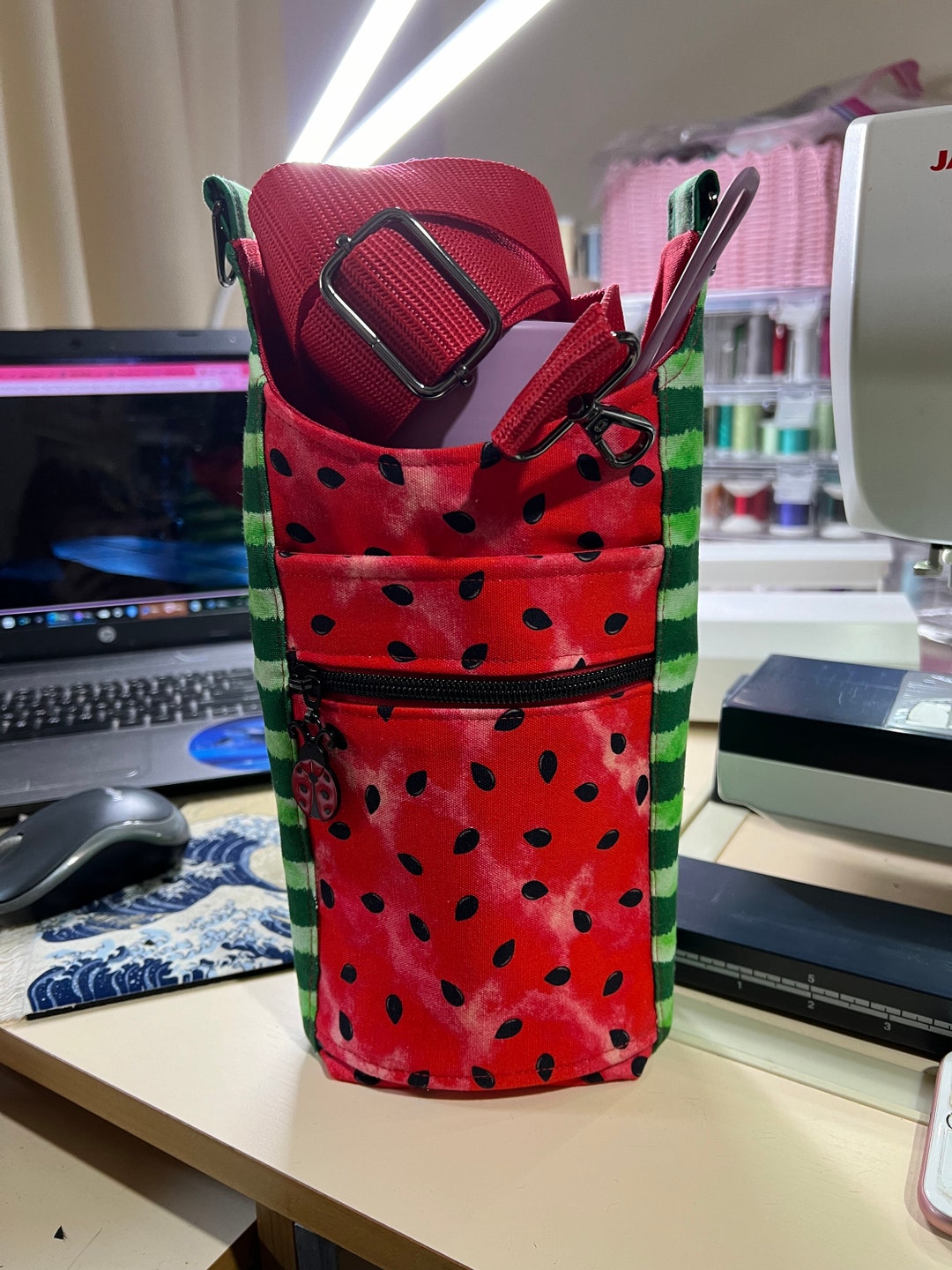 Watermelon Waterbottle Bag - Etsy