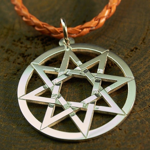 Eight Pointed Star Pendant Octagram Pendant Sterling Silver | Etsy
