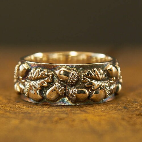 Oak Leaf Acorn Ring Sterling Silver - Etsy