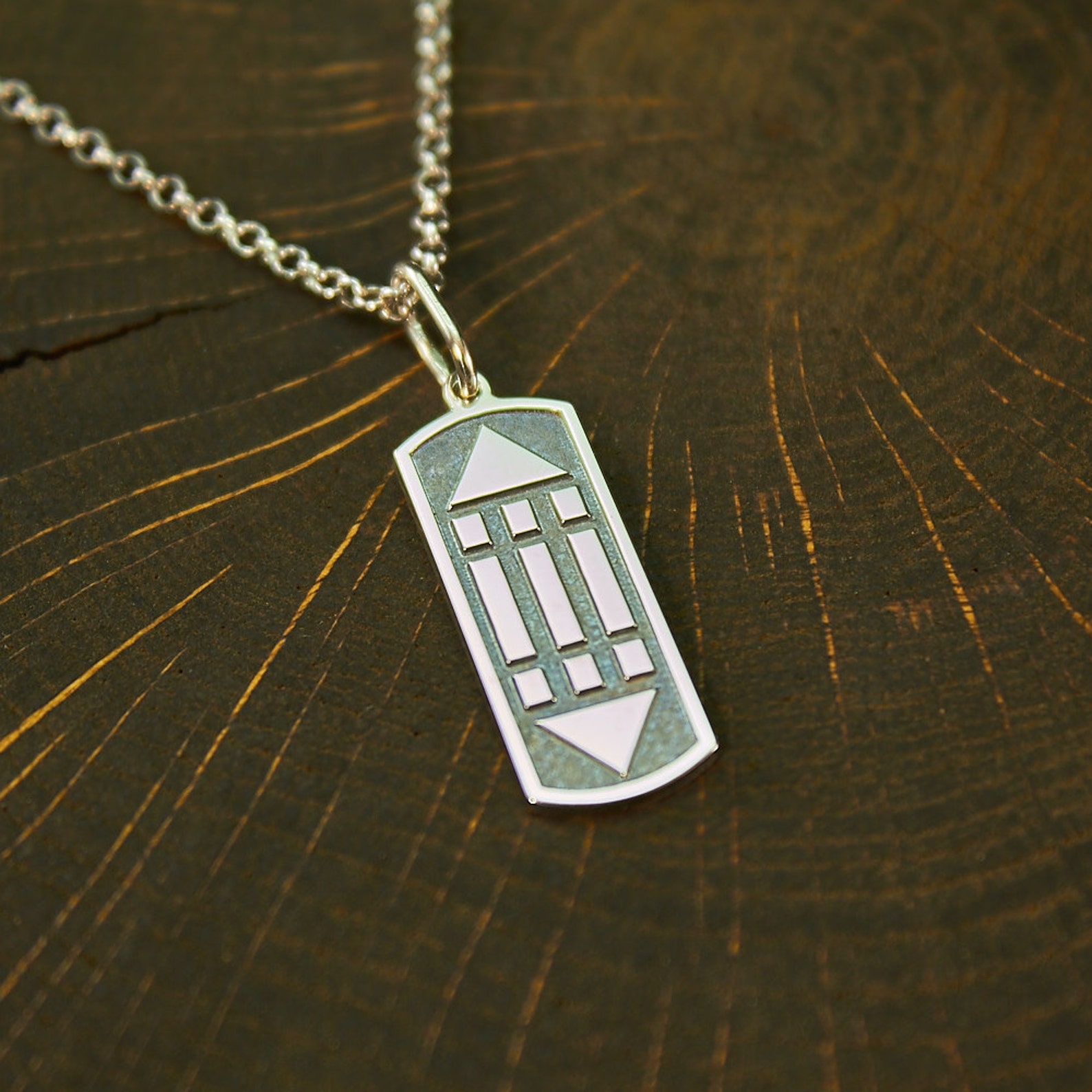 Sacred Geometry Pendant Necklace Sterling Silver Atlantis - Etsy