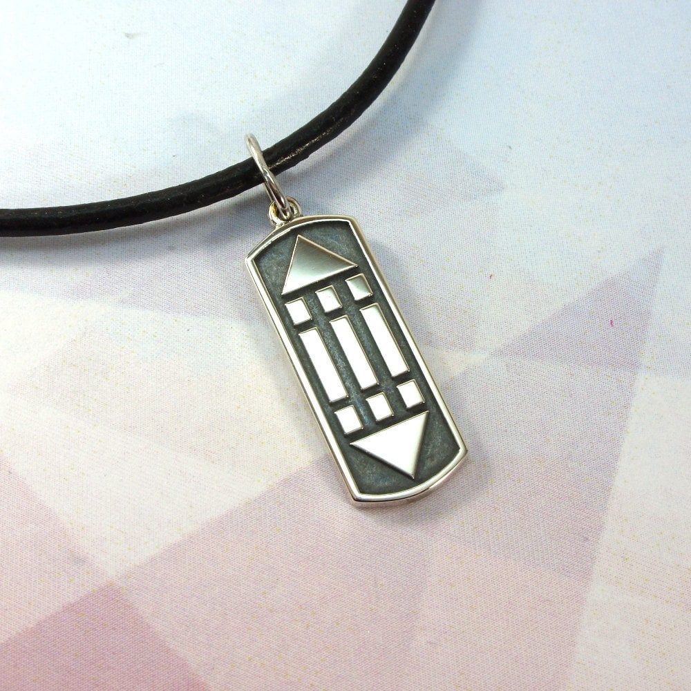 Sacred Geometry Pendant Necklace Sterling Silver Atlantis - Etsy