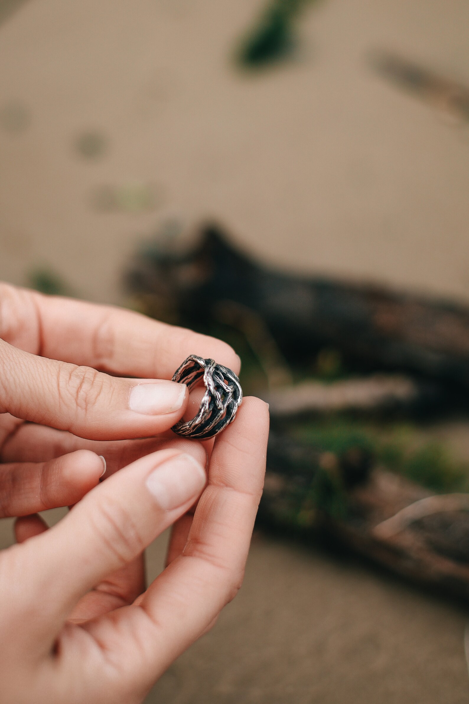 Sterling Silver Twisted Twigs Ring Tree Branch Ring Tree - Etsy