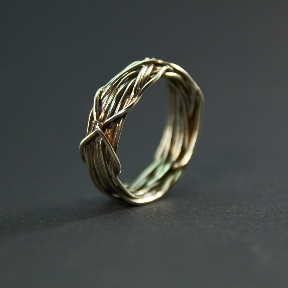 Sterling Silver Wire Ring Coil Ring Fused Ring Twisted | Etsy