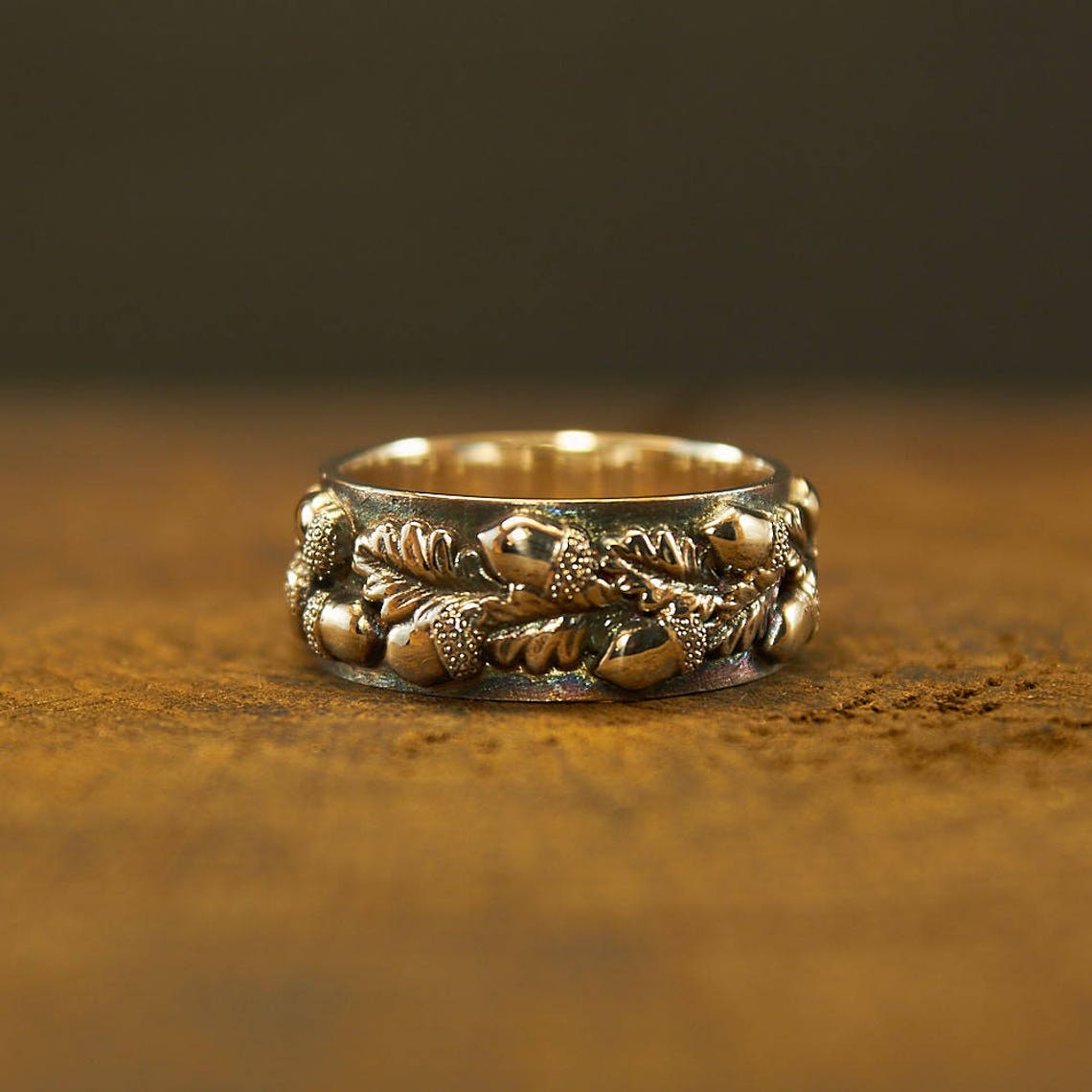 Silver Oak Ring Acorn Ring Tree Silver Ring Oak Leaf | Etsy