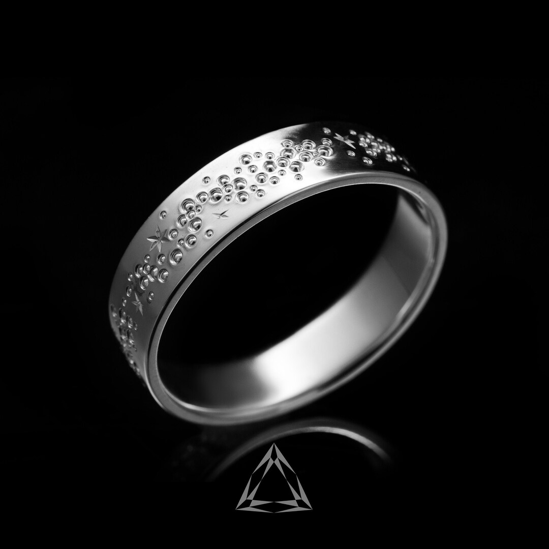 Constellation Ring, Celestial Ring, Astrology Ring, Milky Way Silver ...