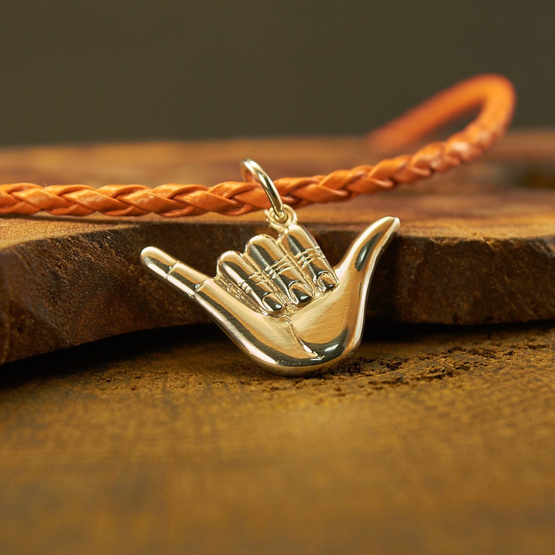 Hang Loose Silver Pendant Shaka Sign Hawaii Beach Pendant - Etsy
