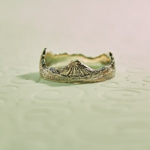 Sterling Silver Mountain Range Ring Nature Ring Mountain | Etsy