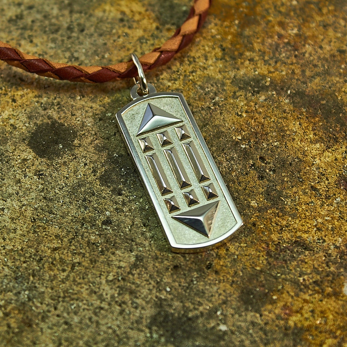 Sacred Geometry Pendant Necklace Sterling Silver Atlantis - Etsy