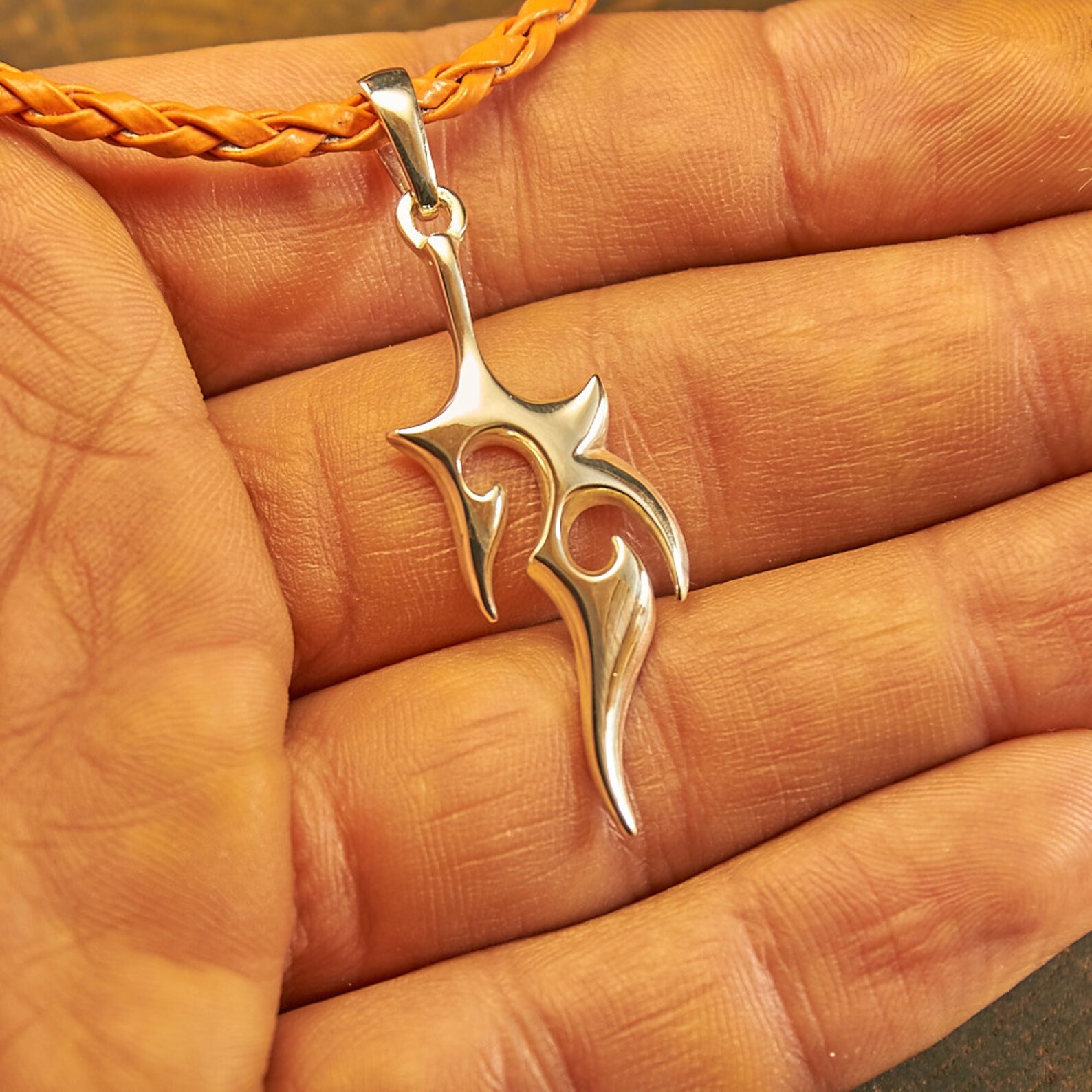 Flame Pendant Flame Necklace Flame Jewelry Fire Pendant - Etsy