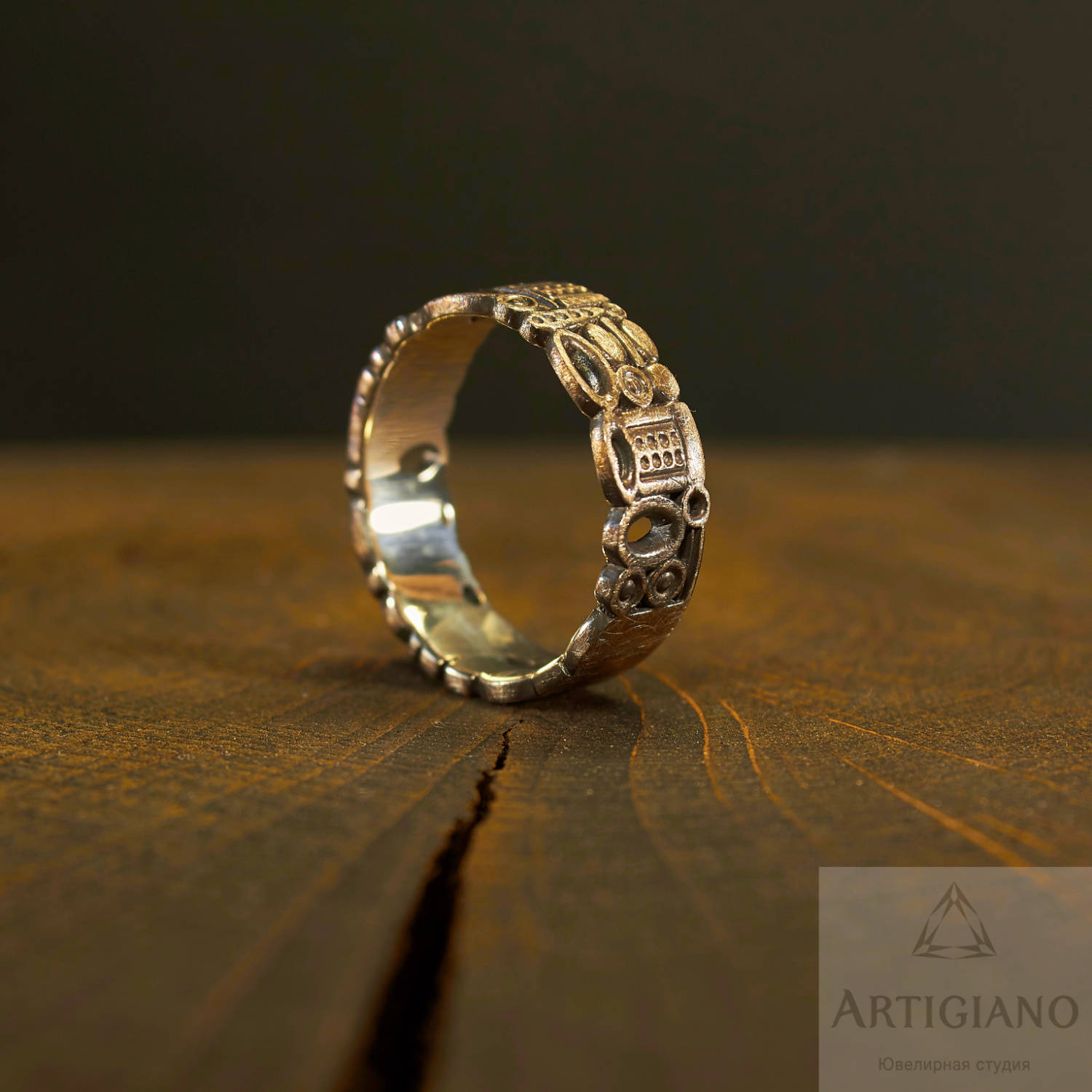 Urban Ring Sterling Silver Ring Technology Space Ring | Etsy