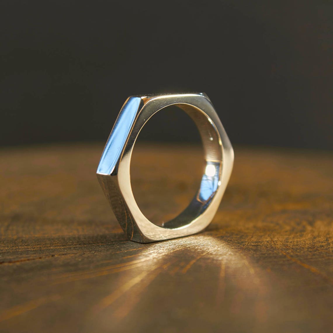 Silver Nut Ring Industrial Ring Urban Hipster Nut Ring | Etsy